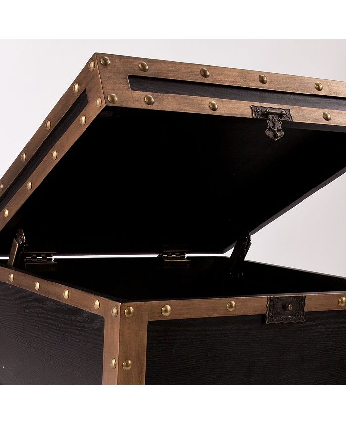 Southern Enterprises Drifton Travel Trunk Side Table, Quick Ship - Macy's