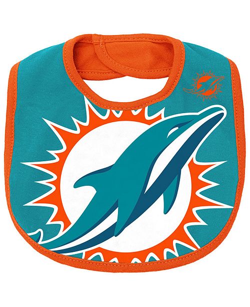 Outerstuff Miami Dolphins Dash Bib & Bootie Set, Infants (0-9 Months ...