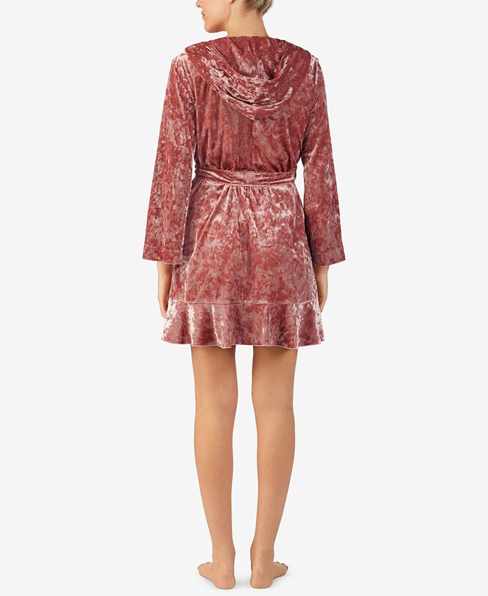 Betsey Johnson Hooded Wrap Robe - Macy's
