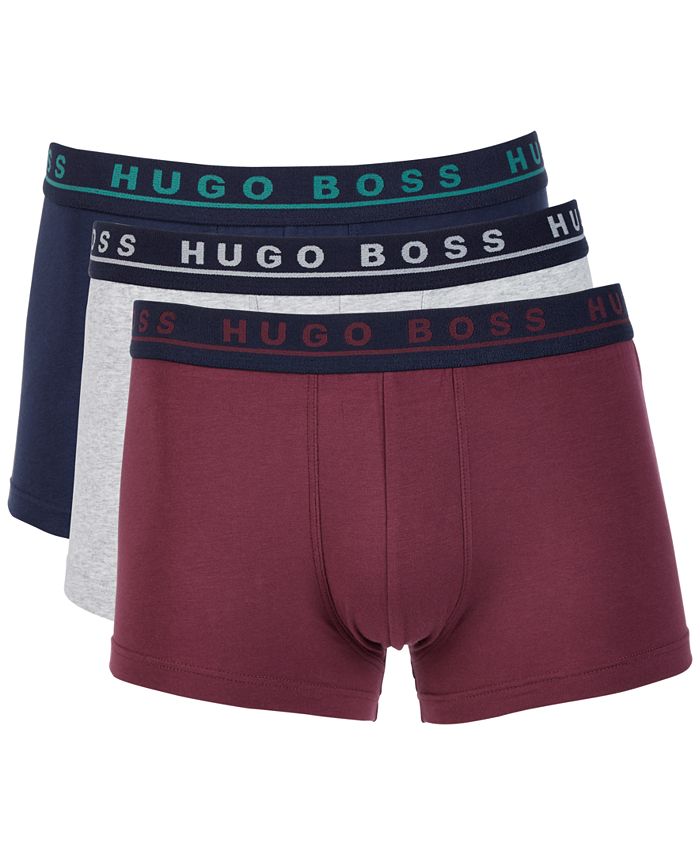 Hugo Boss BOSS Men's 3-Pk. Stretch Trunks - Macy's