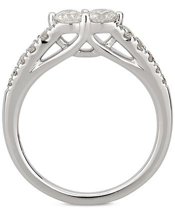 Two Souls, One Love® Diamond Two-Stone Engagement Ring (3/4 ct. t.w ...