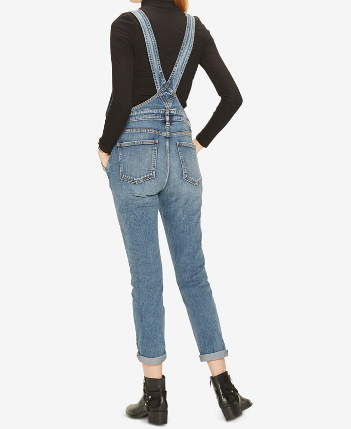 Silver Jeans Co. Denim Skinny Overalls - Macy's