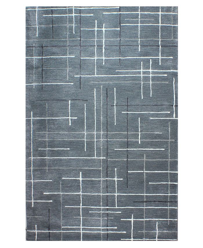 Hotel Collection CLOSEOUT! Area Rug, City Grid CG1 2'6" x 4', Created ...