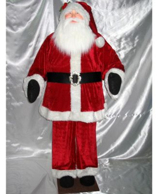 Vickerman 6' Red Velvet Standing or Sitting Santa Unlit - Macy's