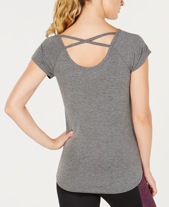 Ideology Graphic Strappy-Back T-Shirt, Created for Macy's - Macy's