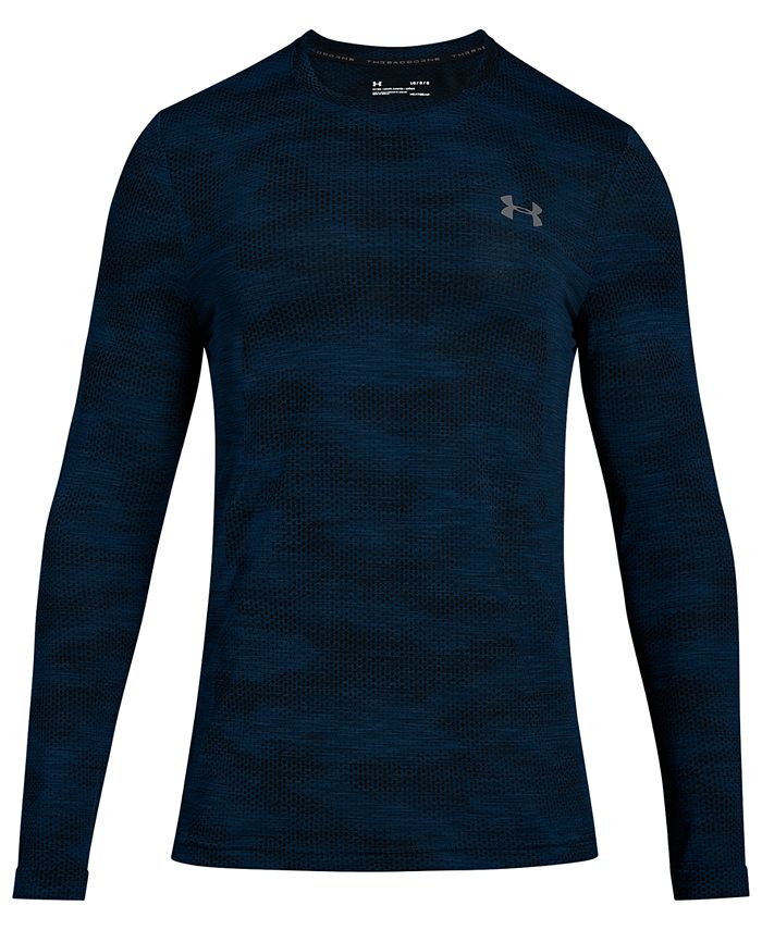 Under Armour Men's Threadborne Seamless Camo Long-Sleeve T-Shirt - Macy's