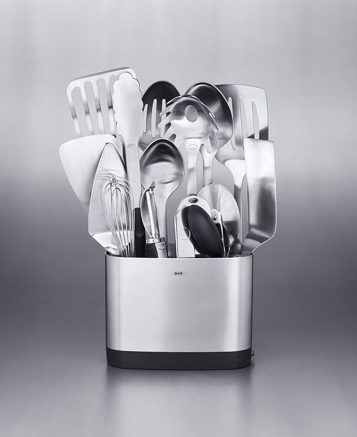 OXO Steel 15-Piece Utensil Set - Macy's