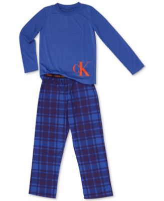 Calvin Klein Big Boys 2-Pc. Terry Pajama Set - Macy's
