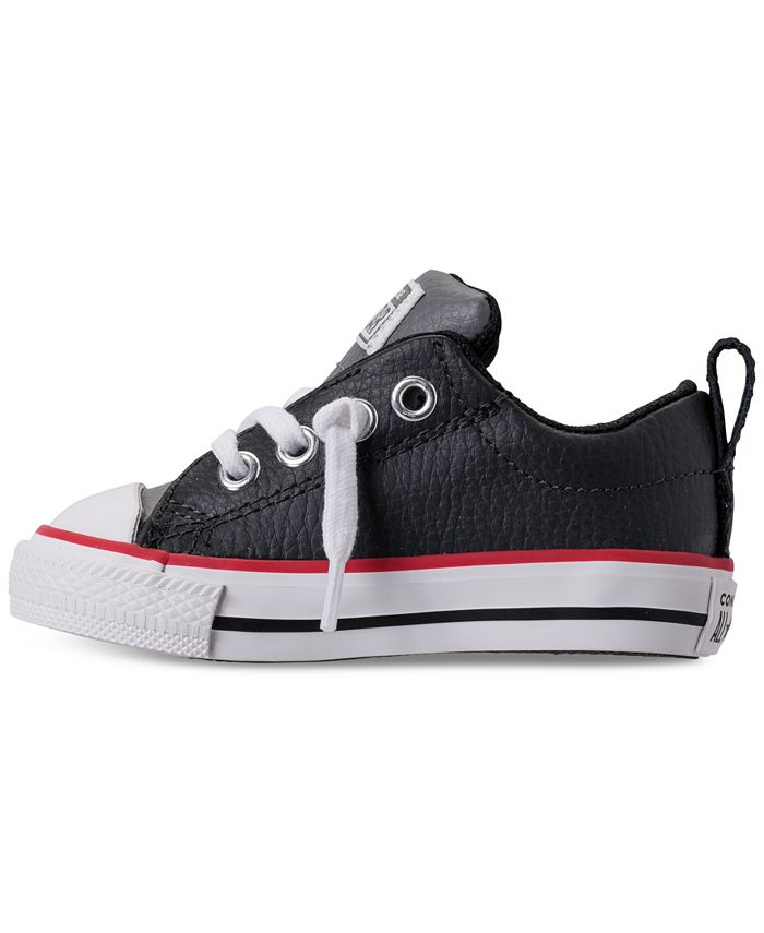 Converse Toddler Boys' Chuck Taylor Street Ox Leather Casual Sneakers ...