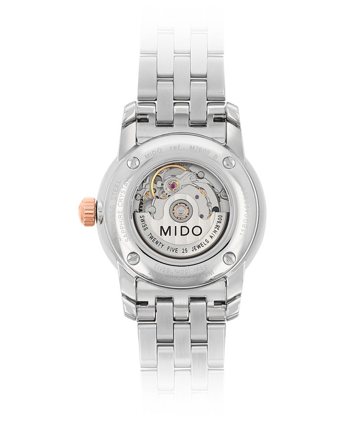Mido Women's Swiss Automatic Baroncelli Diamond-Accent Two-Tone ...