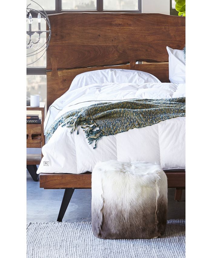 Moe's Home Collection Goat Fur Pouf Cappuccino Ombre - Macy's