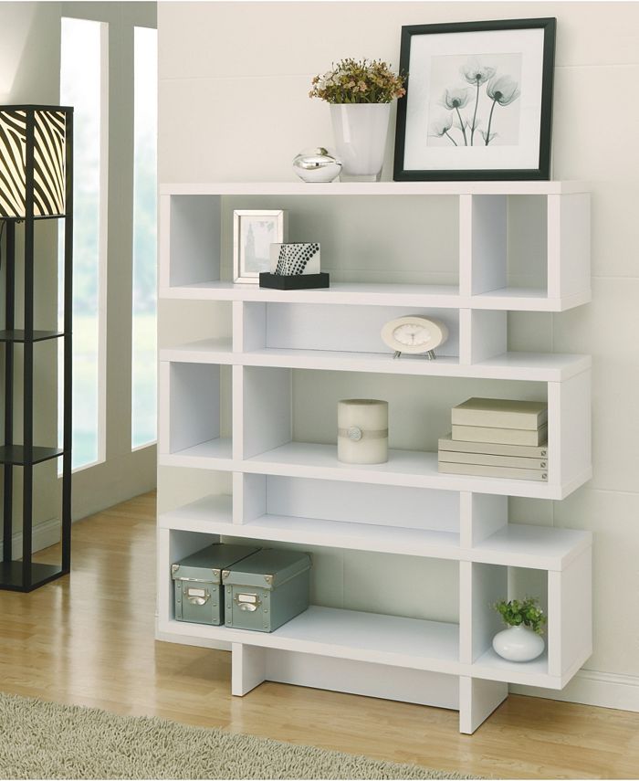 Furniture of America Caila Modern Geometric Bookcase - Macy's