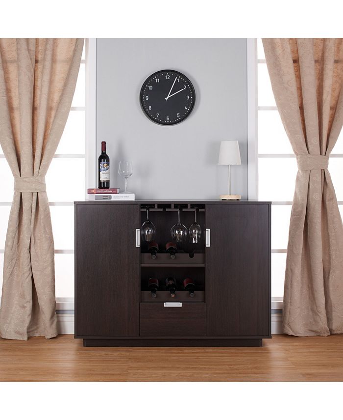 Furniture of America Porter Modern Wine Rack Buffet - Macy's