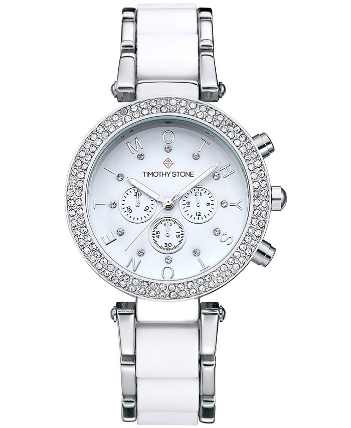 Timothy Stone Women's 'Desire' Crystal Accented Two Tone Bracelet ...