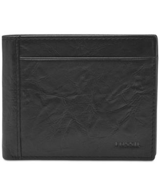 Fossil Men's Neel Leather Coin-Pocket Wallet - Macy's