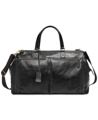 Fossil Men's Leather Duffel Bag - All Accessories - Men - Macy's