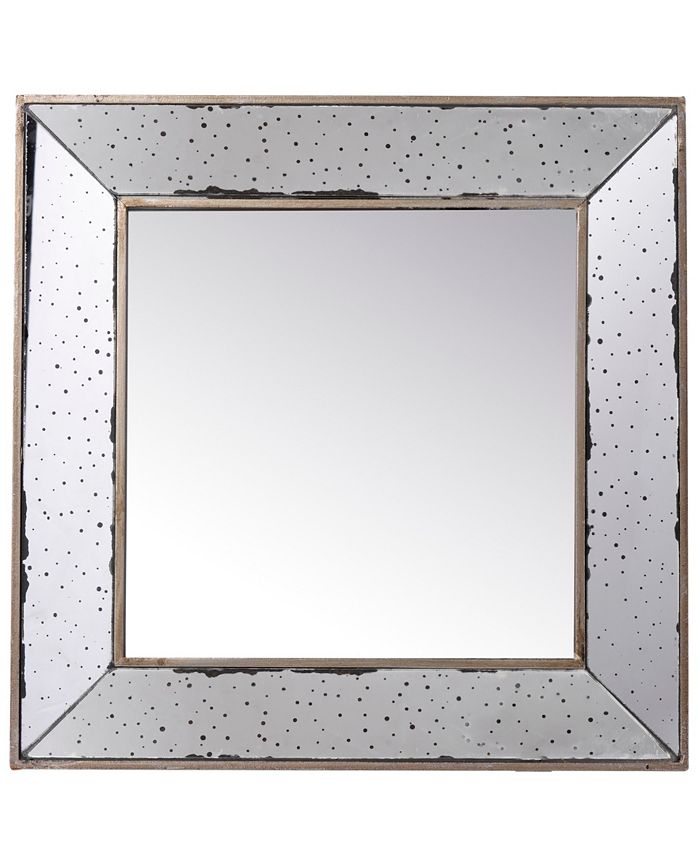 AB Home Marion Square Antique Glass Mirror, Large - Macy's