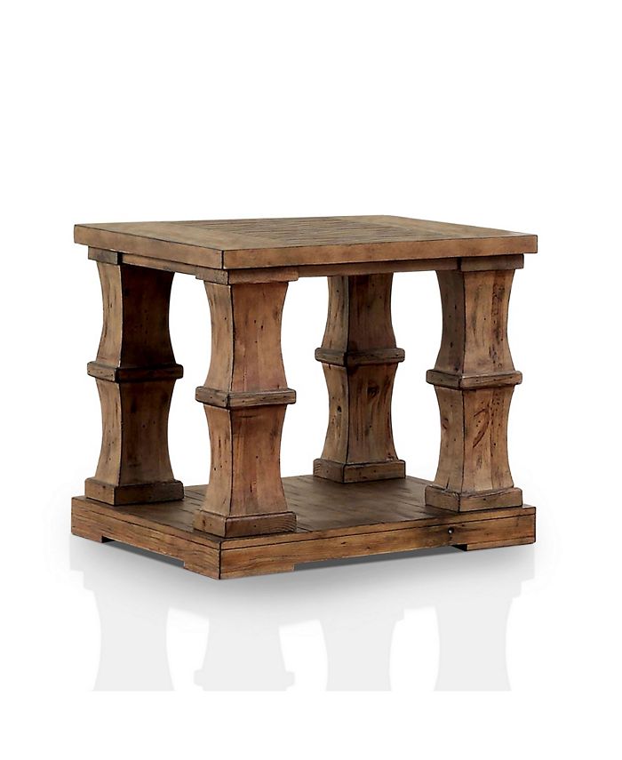 Furniture of America Belassio Wooden Panel End Table - Macy's