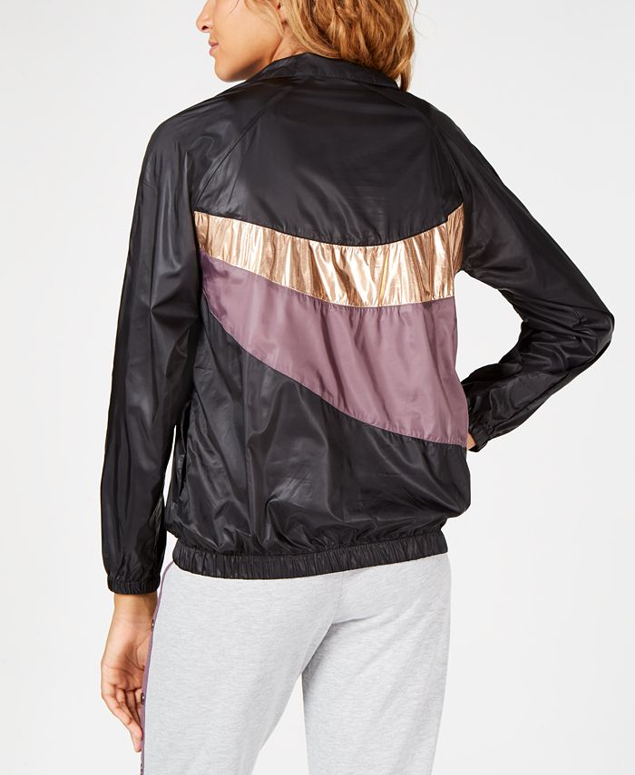 Material Girl Juniors' Colorblocked Windbreaker, Created for Macy's ...