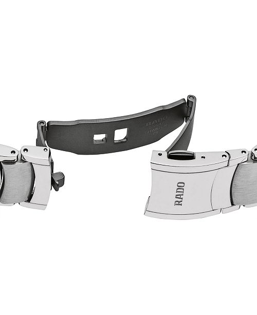 Rado Men's Swiss Centrix Automatic Skeleton Stainless Steel Bracelet ...