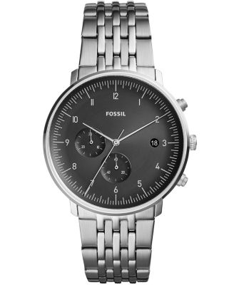 Fossil Men's Chronograph Chase Timer Stainless Steel Bracelet Watch ...