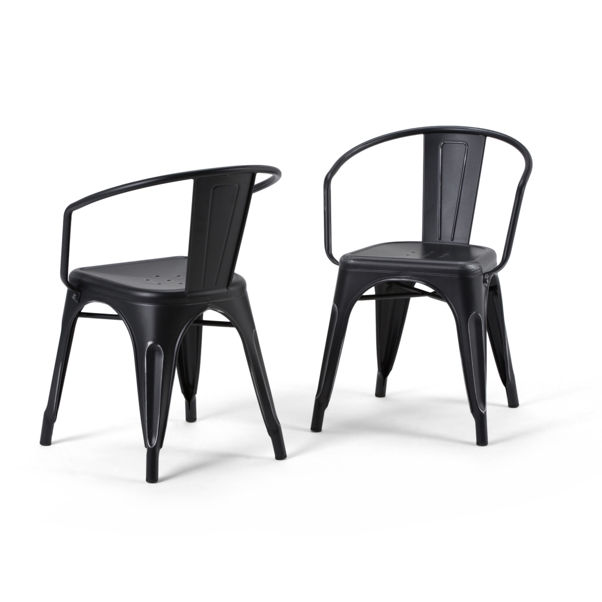Click here for Set of 2 Larkin Dining Chair - Distressed Black prices