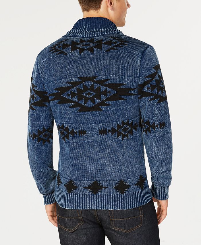 American Rag Men's Geometric Shawl-Collar Cardigan, Created for Macy's ...