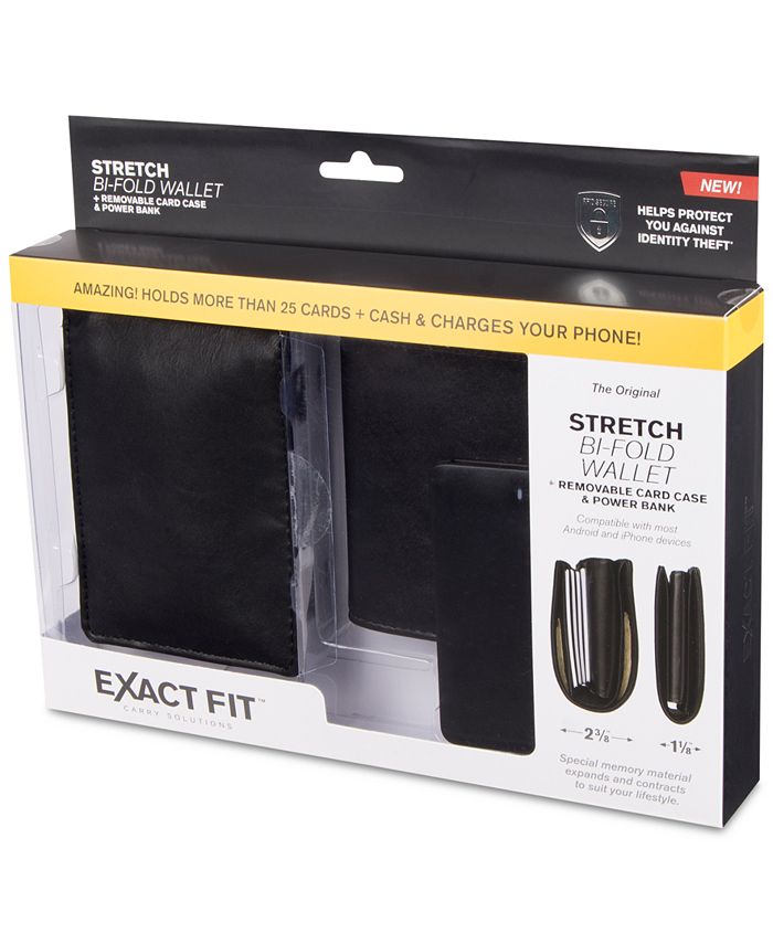 Exact Fit Men's Stretch RFID Powerbank Passcase Wallet - Macy's