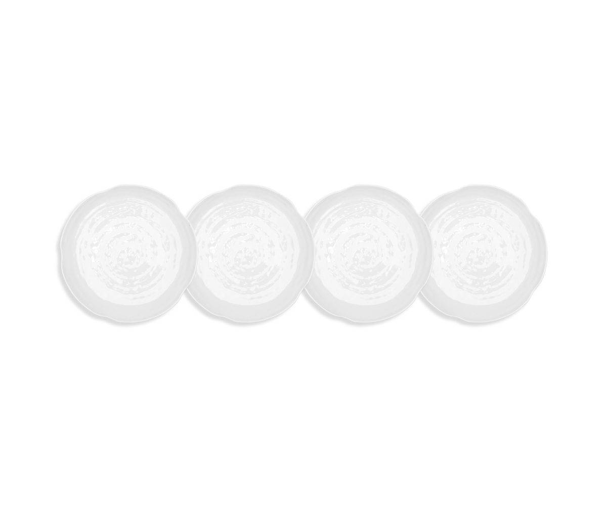 Click here for Q Squared Pearl Melamine 4-Pc. Appetizer Plate Set... prices