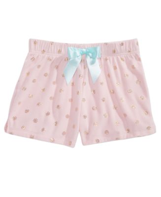 Max & Olivia Big Girls Printed Sleep Shorts, Created for Macy's - Macy's