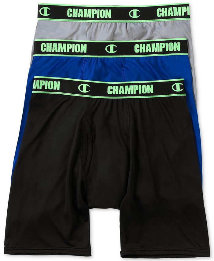 Champion Men's 3-Pk. Active Long Boxers - Macy's