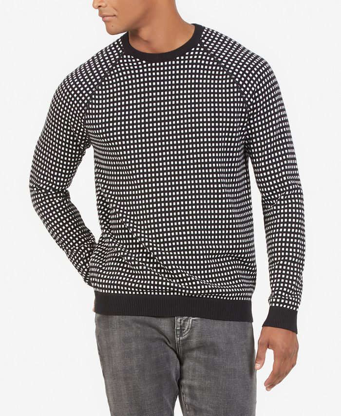 Kenneth Cole Men's Alternative City Grid Sweater - Macy's