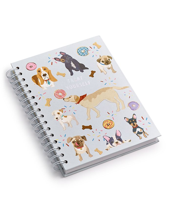 Chasing Baxter Pup Spiral Notebook - Macy's