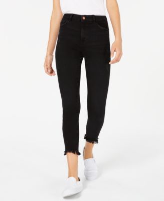 DL 1961 Farrow High Rise Raw Hem Cropped Skinny Jeans - Macy's