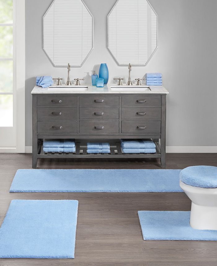 Madison Park Signature Marshmallow Contour Bath Rug, 20" x 24" - Macy's