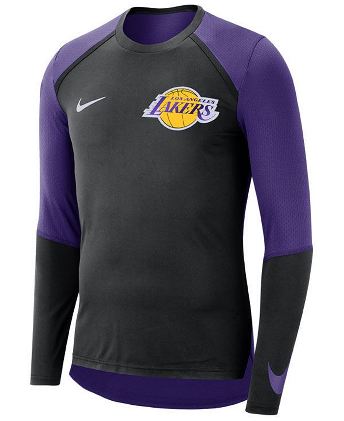 Nike Men's Los Angeles Lakers Dry Long Sleeve Top - Macy's