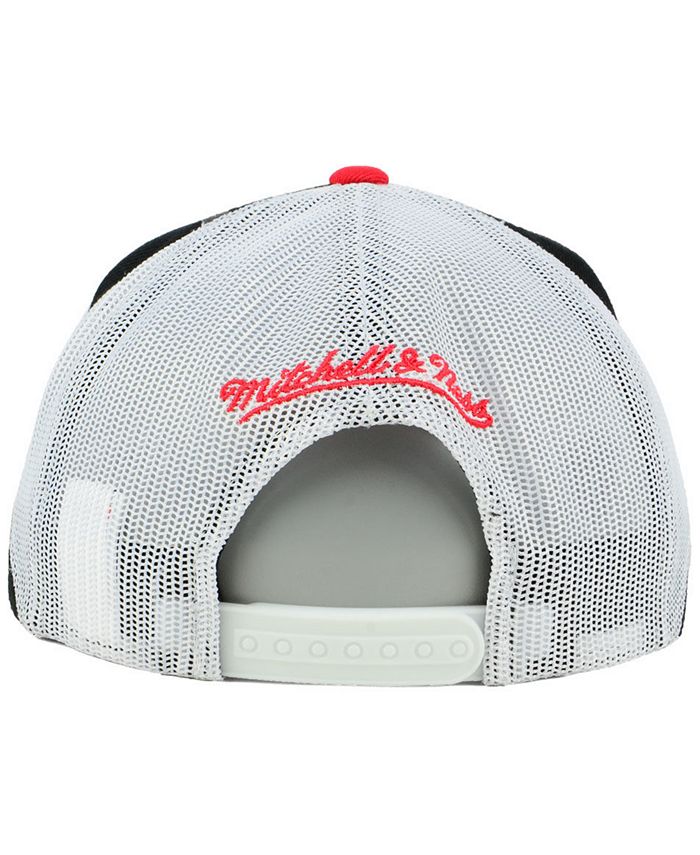 Mitchell & Ness Houston Rockets Curved Mesh Snapback - Macy's
