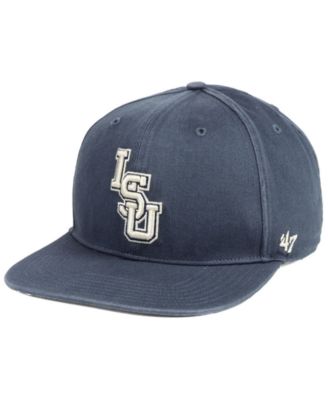 '47 Brand LSU Tigers Navy Go Shot Captain Snapback Cap - Macy's