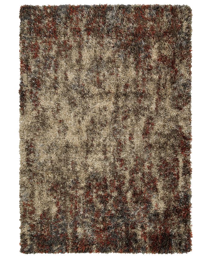 D Style Jackson Shag Drizzle 3'3" x 5'1" Area Rug - Macy's