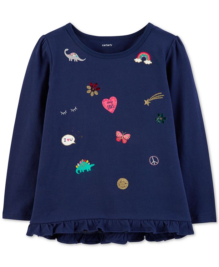 Carter's Toddler Girls Graphic-Print Cotton T-Shirt - Macy's