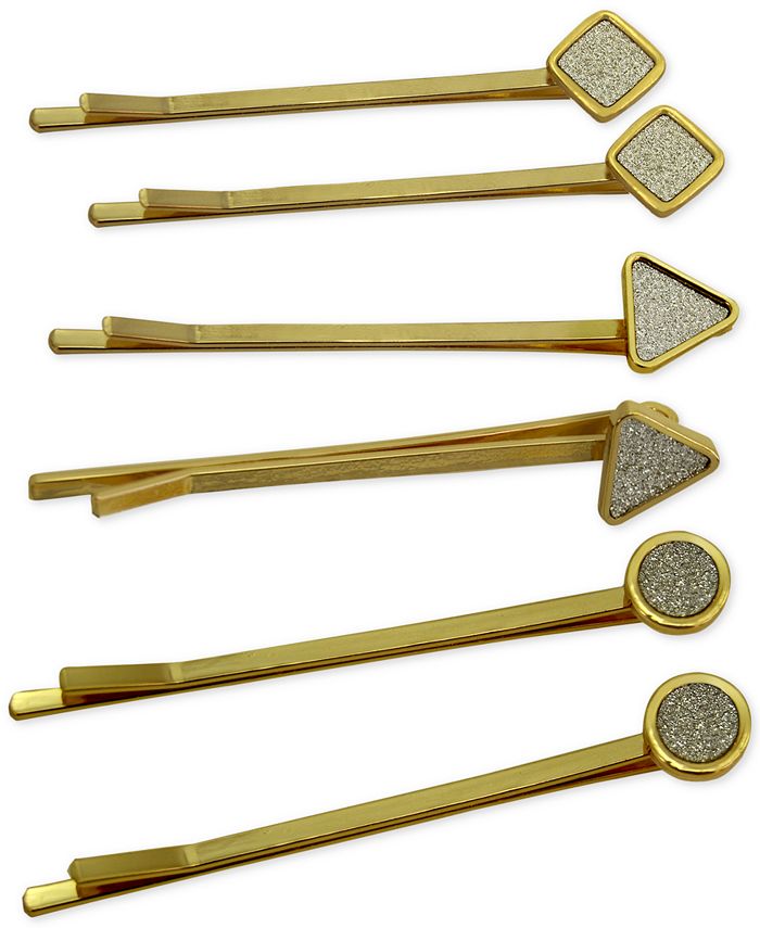 GUESS 6-Pc. Set Pavé Hair Pins - Macy's