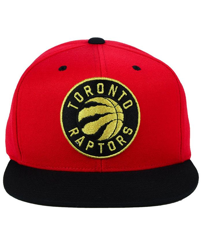 Mitchell & Ness Toronto Raptors Black & Gold Metallic Snapback Cap - Macy's
