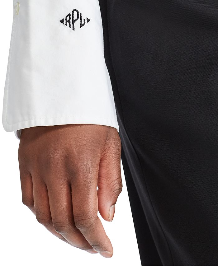 Polo Ralph Lauren Monogram-Sleeve Cotton Shirt - Macy's