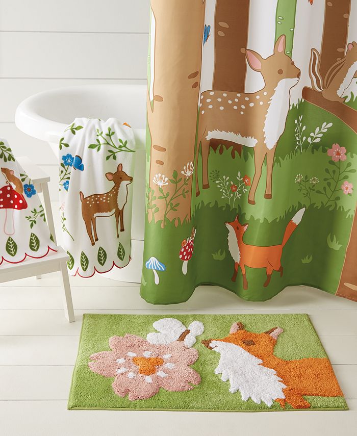 Dream Factory Woodland Friends Bath Rug - Macy's