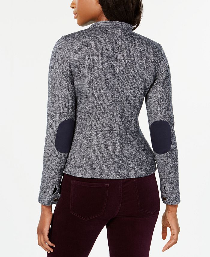 Tommy Hilfiger Marled Elbow-Patch Jacket, Created for Macy's - Macy's