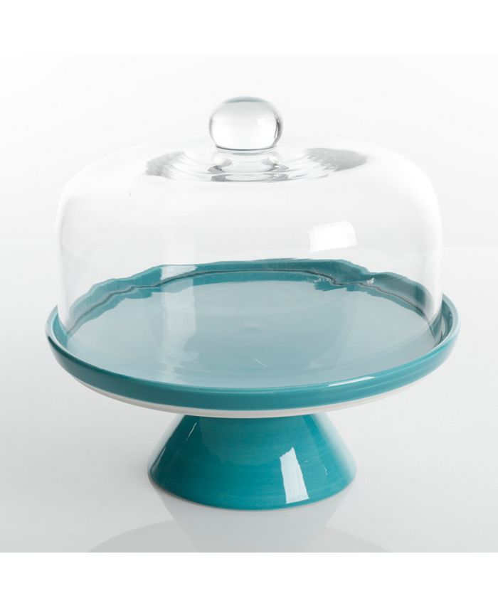 Gibson Nordic Cool 2 Pc Cake Stand With Cover Macy S