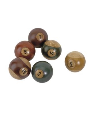 Imax Antique Pool Balls - Set of 6 - Macy's