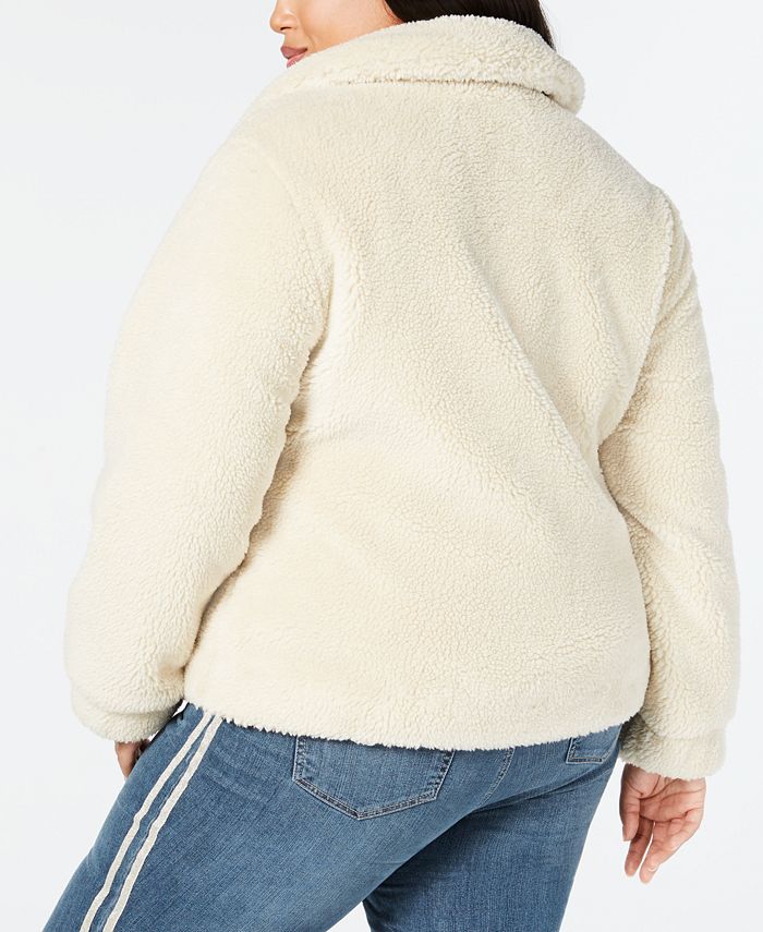 Style & Co Plus Size Teddy Jacket, Created for Macy's - Macy's