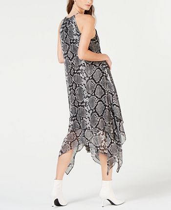 INC International Concepts I.N.C. Printed Handkerchief-Hem Dress ...