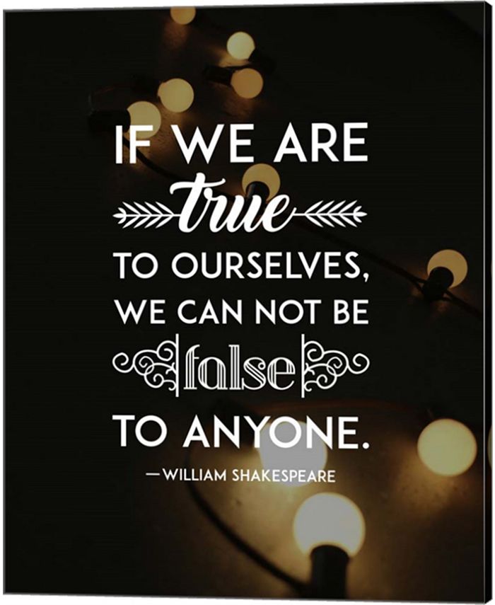 Metaverse If We Are True To Ourselves - Yellow Lights By Quote Master ...